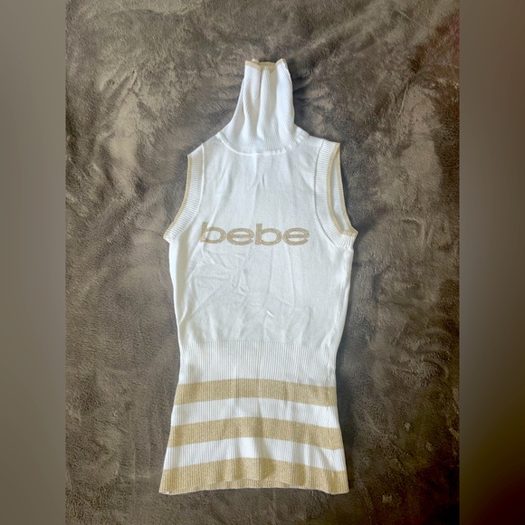 bebe | Tops | Vintage Bebe Turtleneck Tank | Poshmark